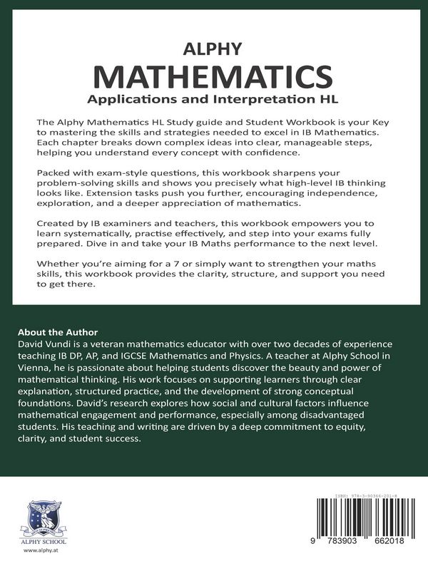 IB Application and interpretation HL Workbook – Alphy School